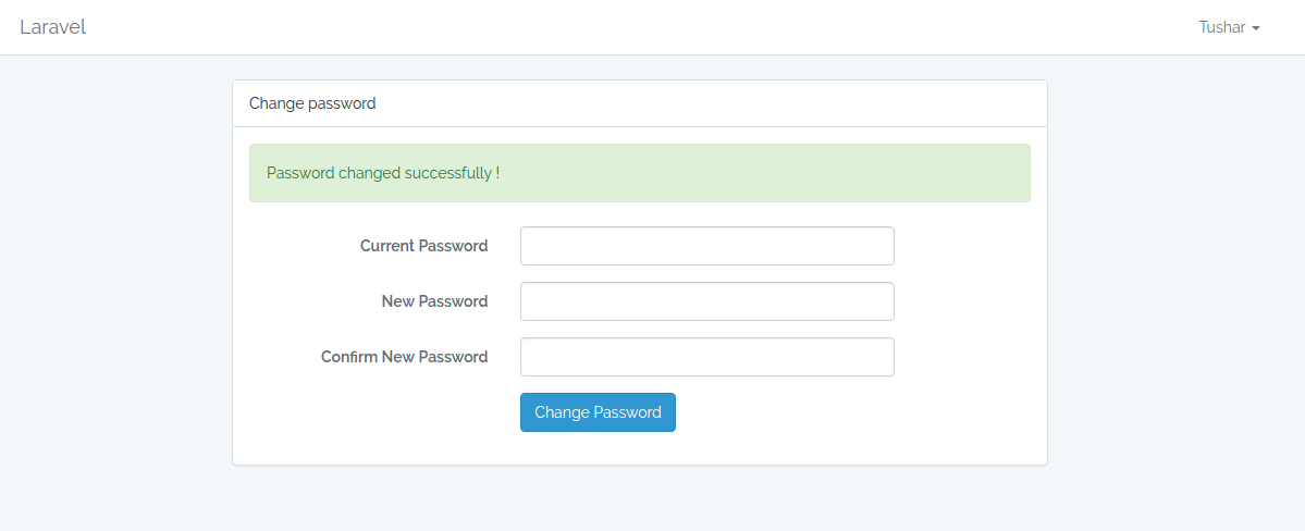 Change Password With Existing Password Validation Laravel 5 Balloons
